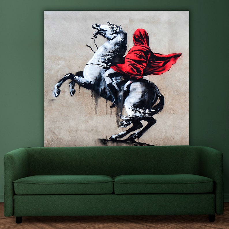 Banksy Napoleon Graffiti Canvas Print: Street Art Poster - Etsy