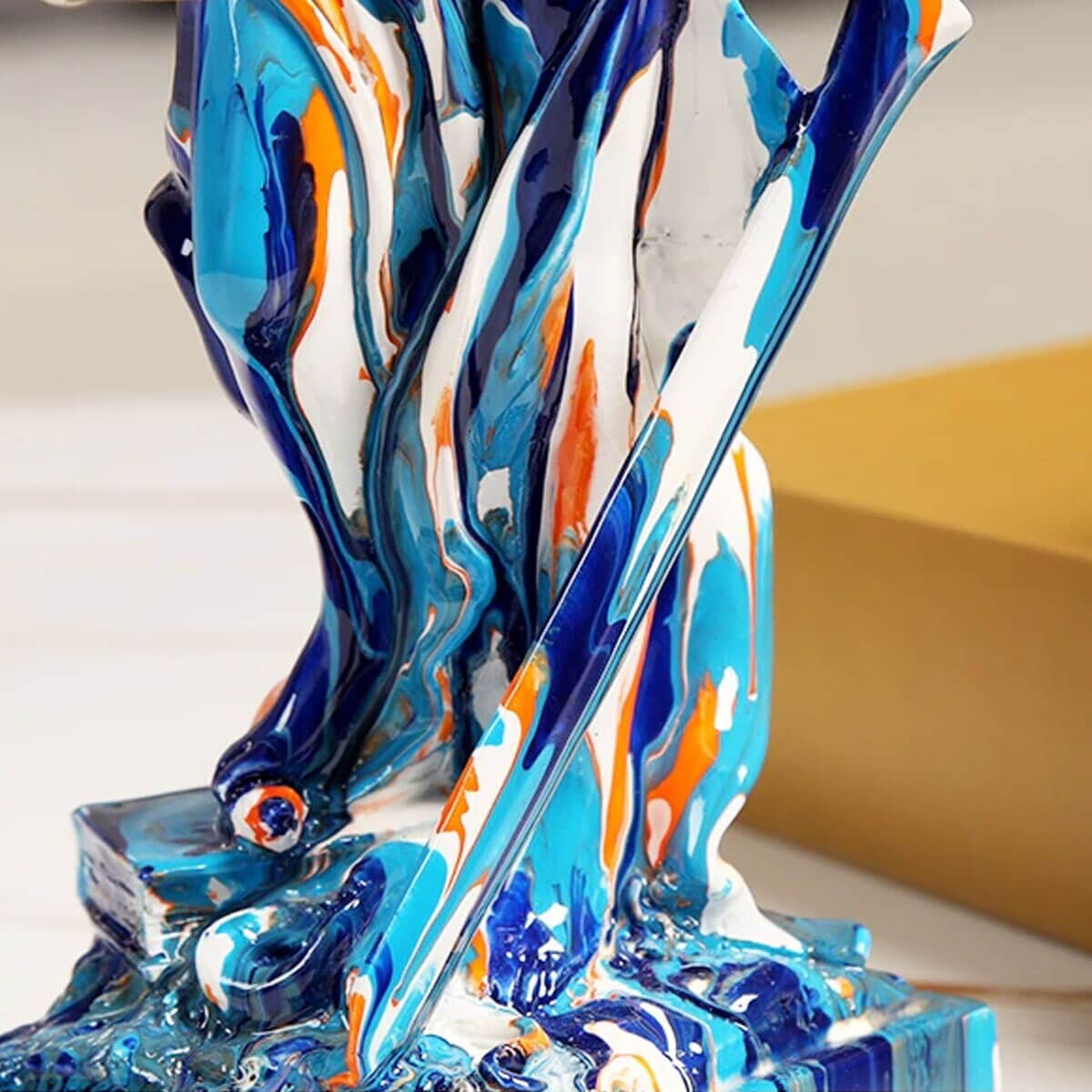 Lawyer Sculpture Justice Goddess Colorful Abstract Resin Statue Law ...