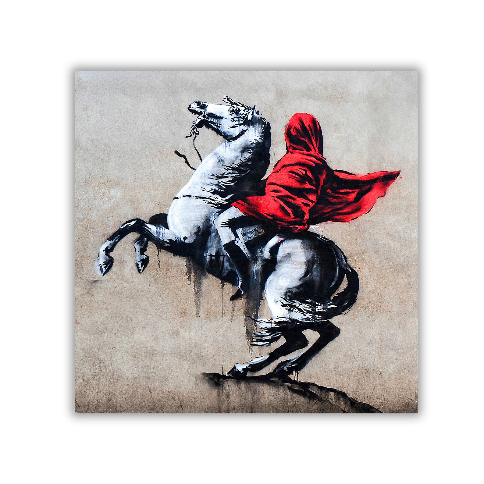 Banksy Napoleon Graffiti Canvas Print: Street Art Poster - Etsy