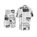 Pablo Escobar Newspaper Colombian Silk Shirt Suit Set Gangster Art El ...