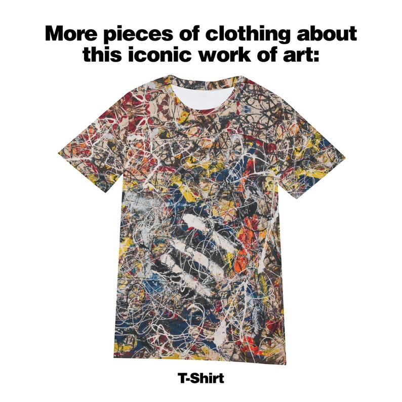 Number 17A by Jackson Pollock Iconic Painting Unisex Hawaiian Shirt Abstract Painted Historical ...
