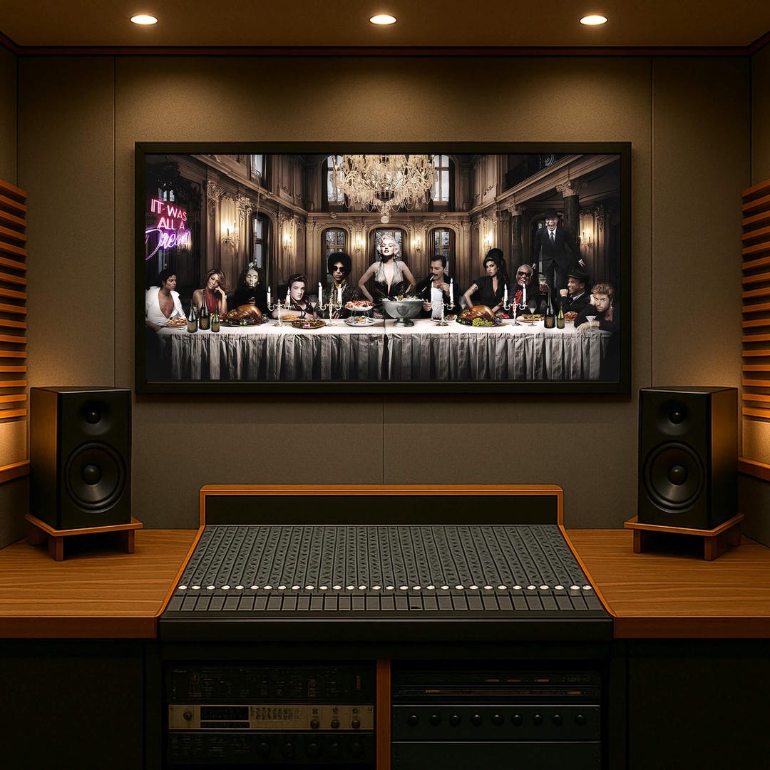 Music Legends Canvas Print: Last Supper Style Musicians Wall Art - Etsy