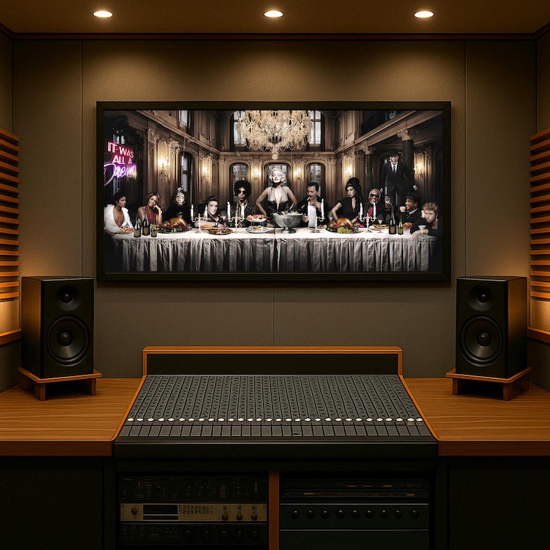 Music Legends Canvas Print: Last Supper Style Musicians Wall Art - Etsy