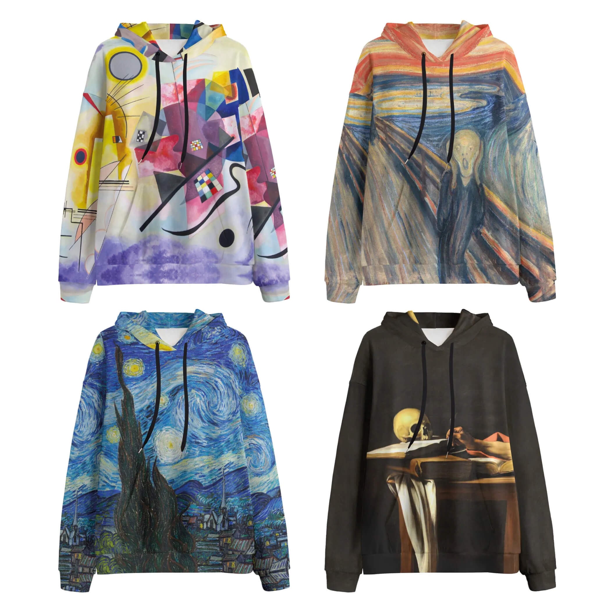 The Scream by Edvard Munch Artwork Hoodie - Iconic Painting Inspired ...