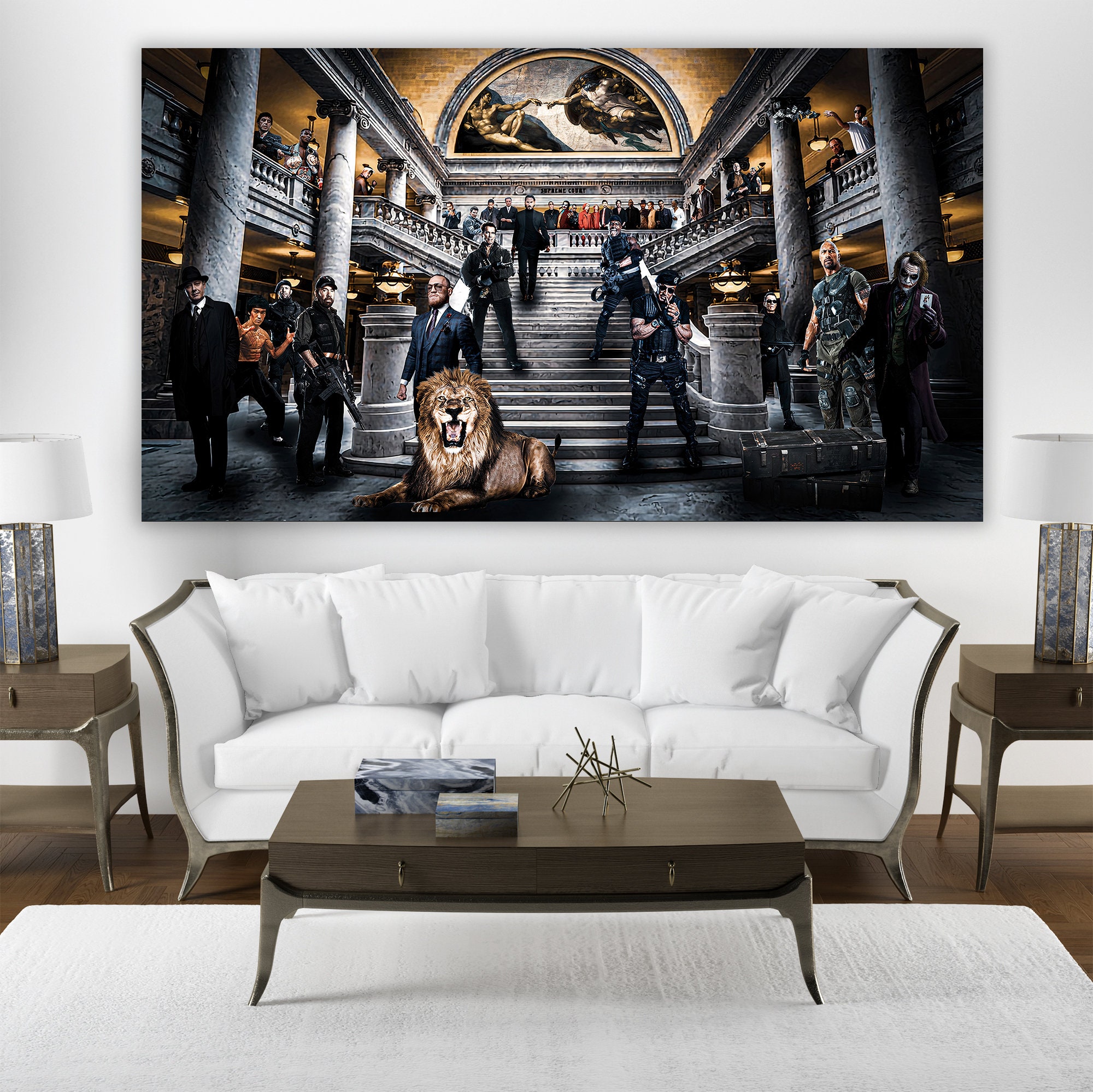 The Greatest Film Characters of All Time Canvas Painting Print Wall Art ...