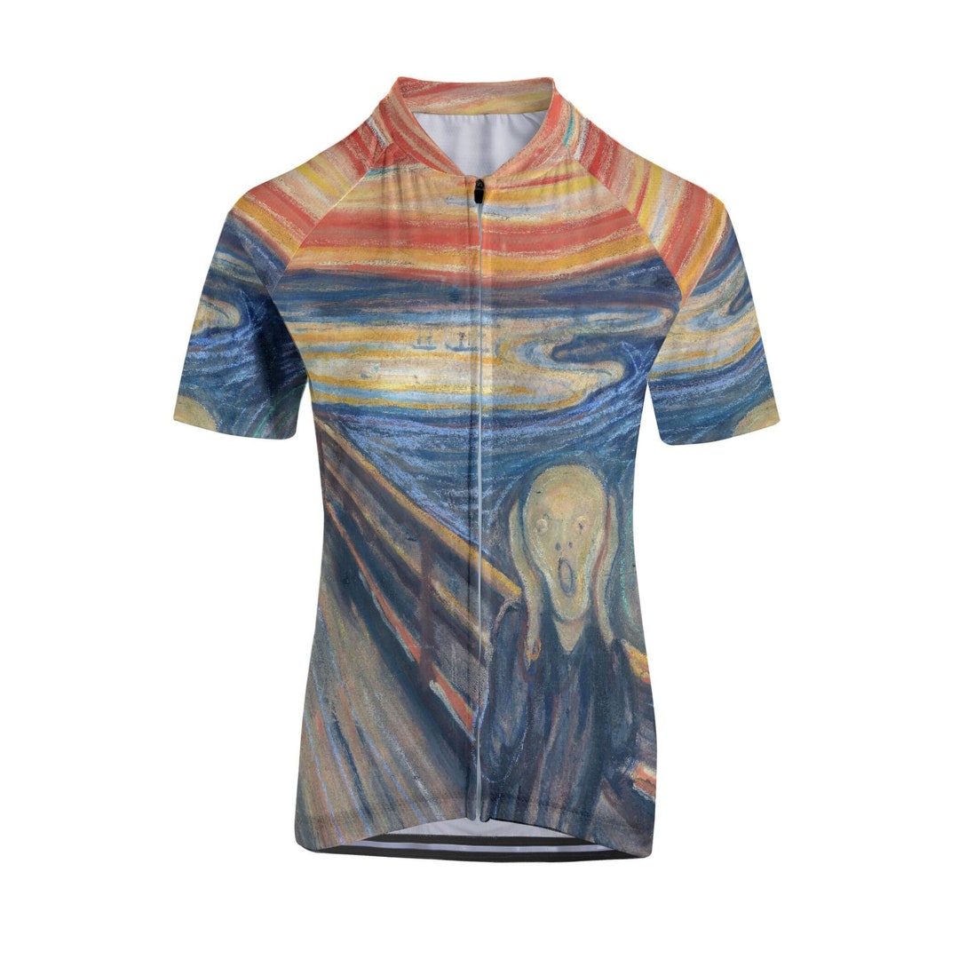 The Scream Cycling Jersey: Edvard Munch Art, Women's Athletic Wear - Etsy