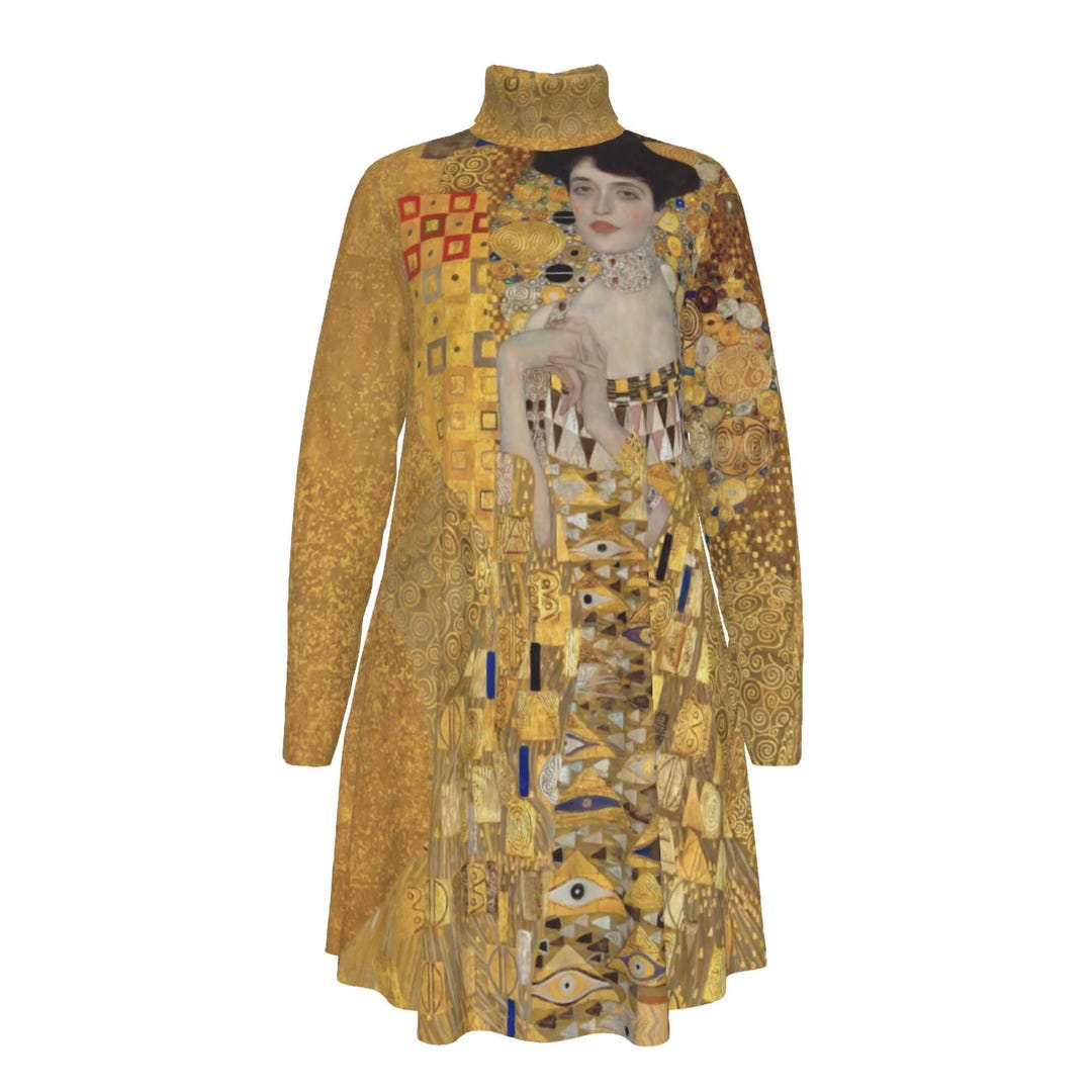 Gustav Klimt Dress: Portrait of Adele Bloch-bauer I, High Neck Long ...