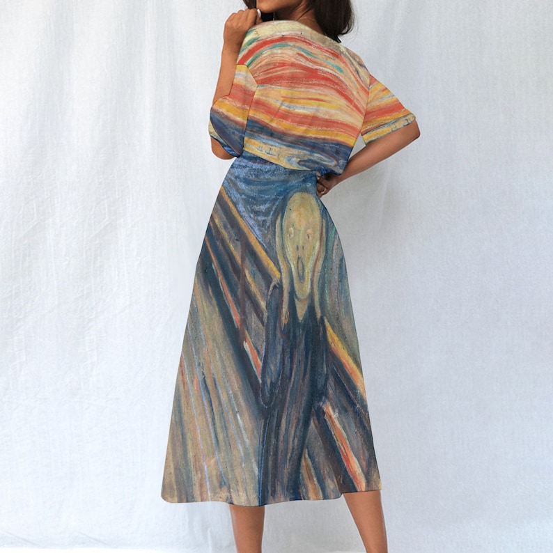 The Scream by Edvard Munch Inspired Women's Waist Dress Artistic ...