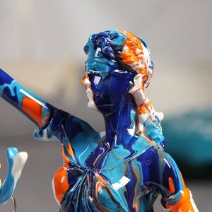 Lawyer Sculpture Justice Goddess Colorful Abstract Resin Statue Law ...
