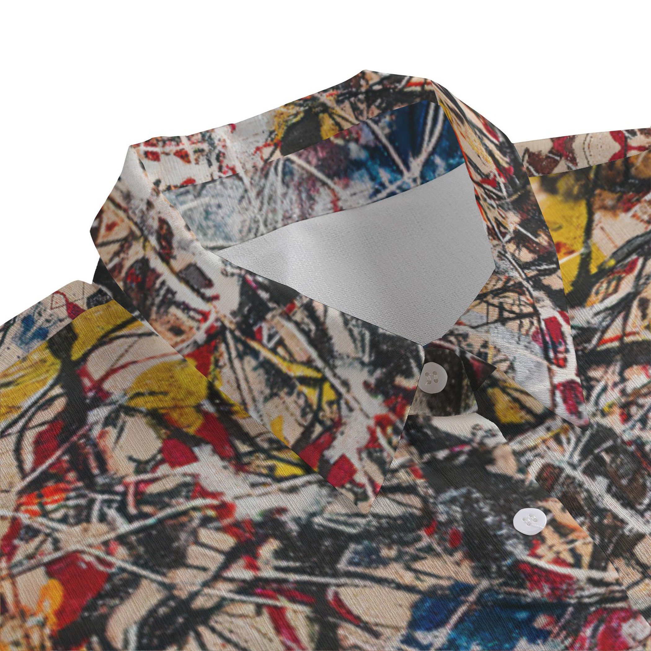 Jackson Pollock Abstract Women's Chiffon Shirt Painting Number 17a ...