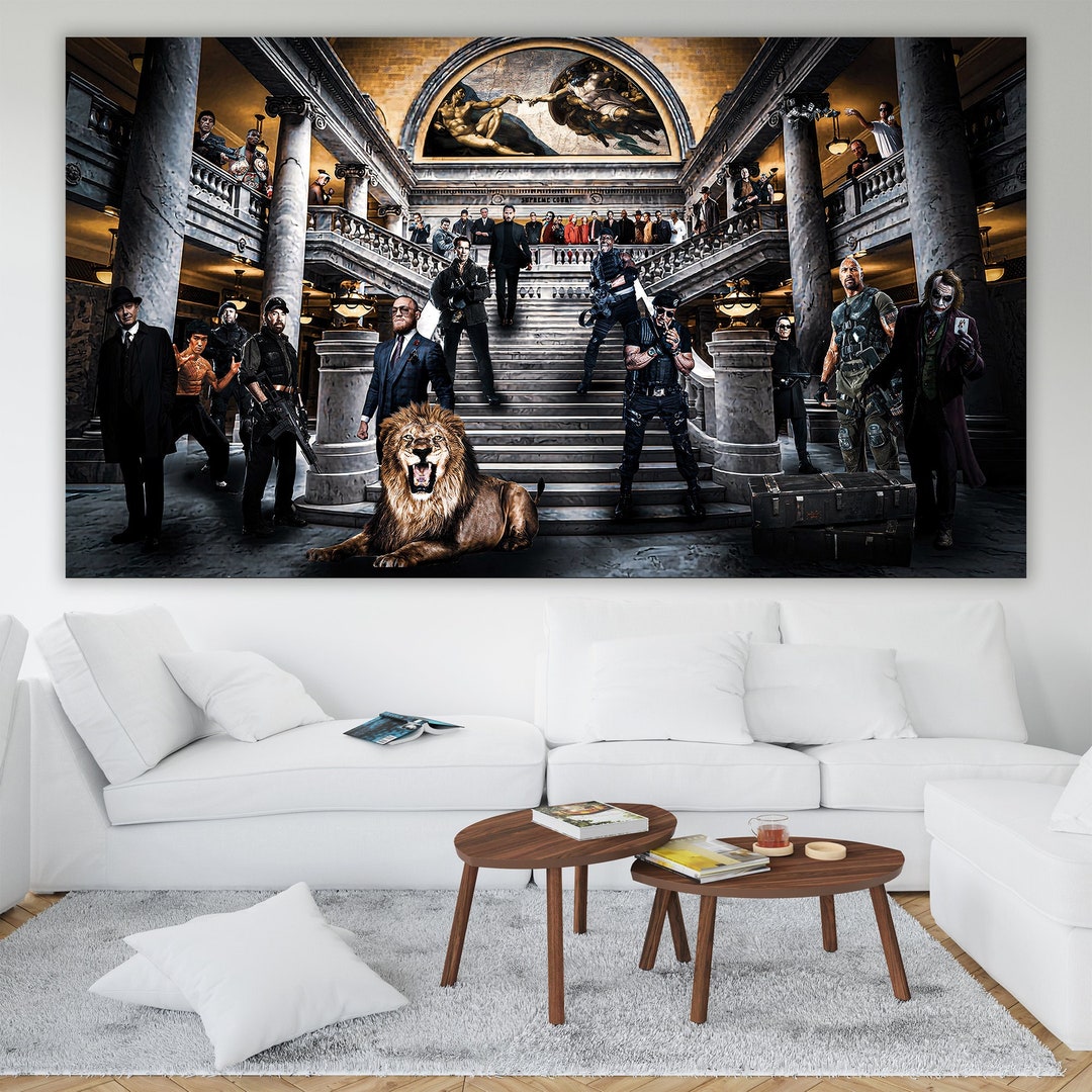 The Greatest Film Characters of All Time Canvas Painting Print Wall Art ...