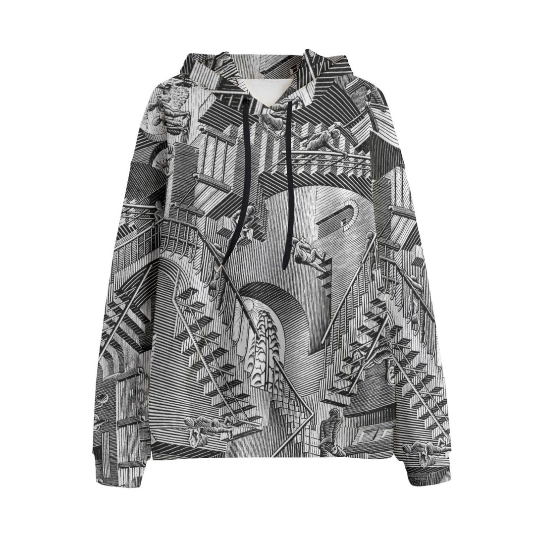 Relativity Surrealism Hoodie - Optical Illusion Clothing - Geometric ...