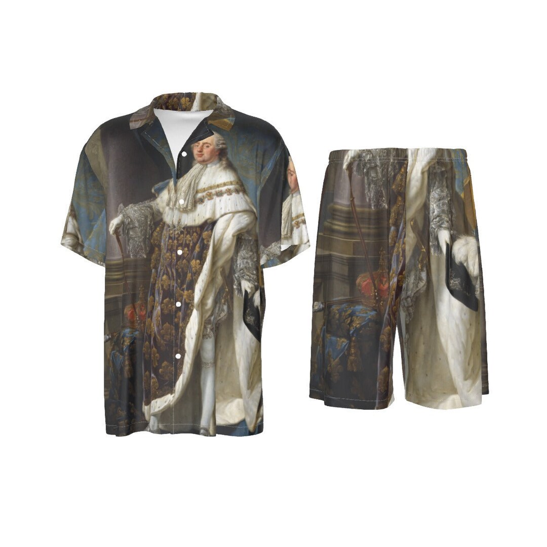 Louis XVI Roi De France Et De Navarre Art Silk Shirt Suit Set French ...