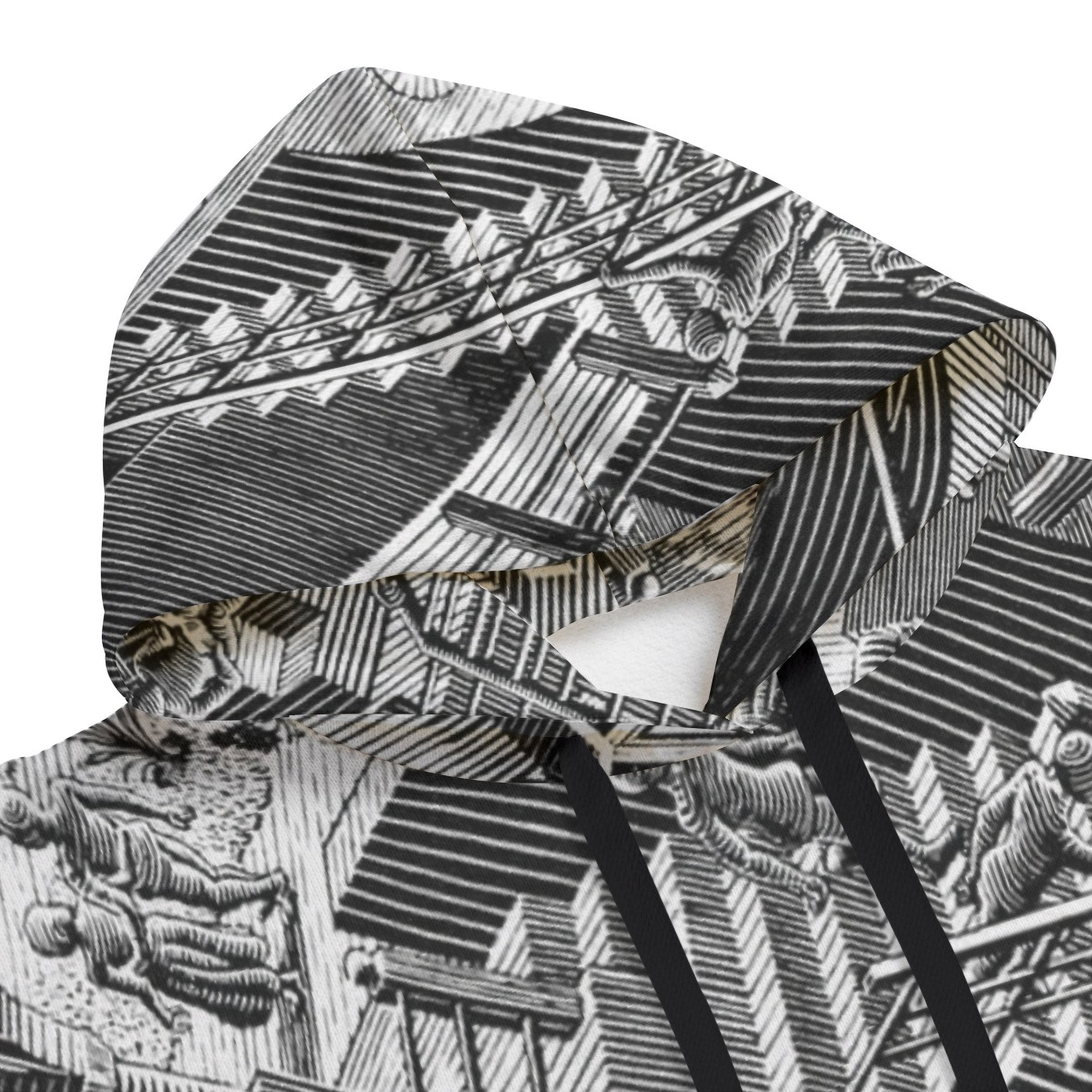 Relativity Surrealism Hoodie Optical Illusion Clothing Geometric ...