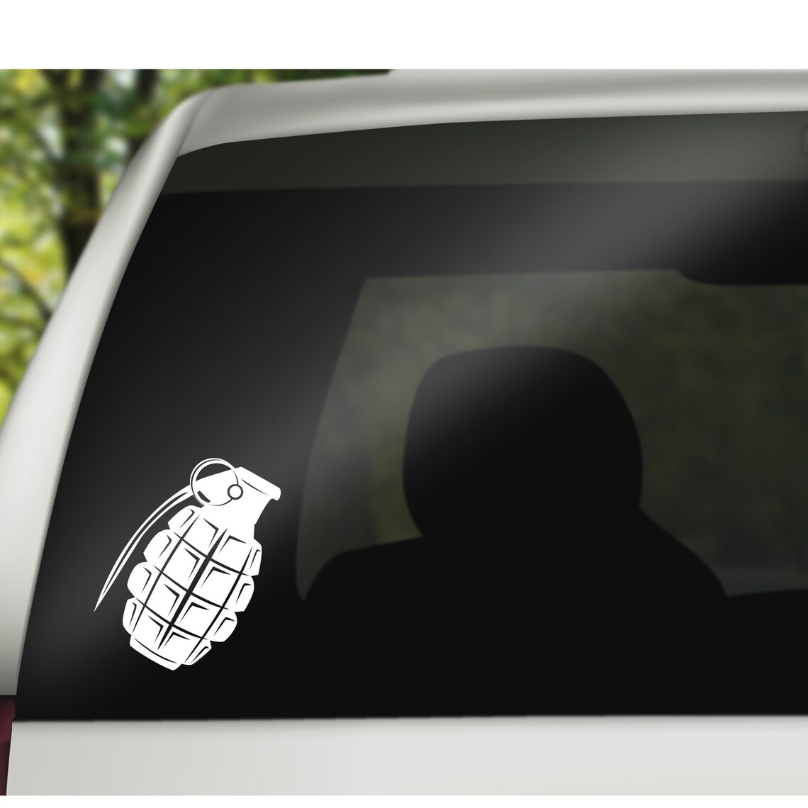 Grenade Vinyl Decal Grenade Car Decal Grenade Decal | Etsy