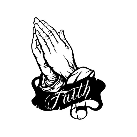 Praying Hands Decal Praying Hands Faith Decal Praying Hands - Etsy Finland