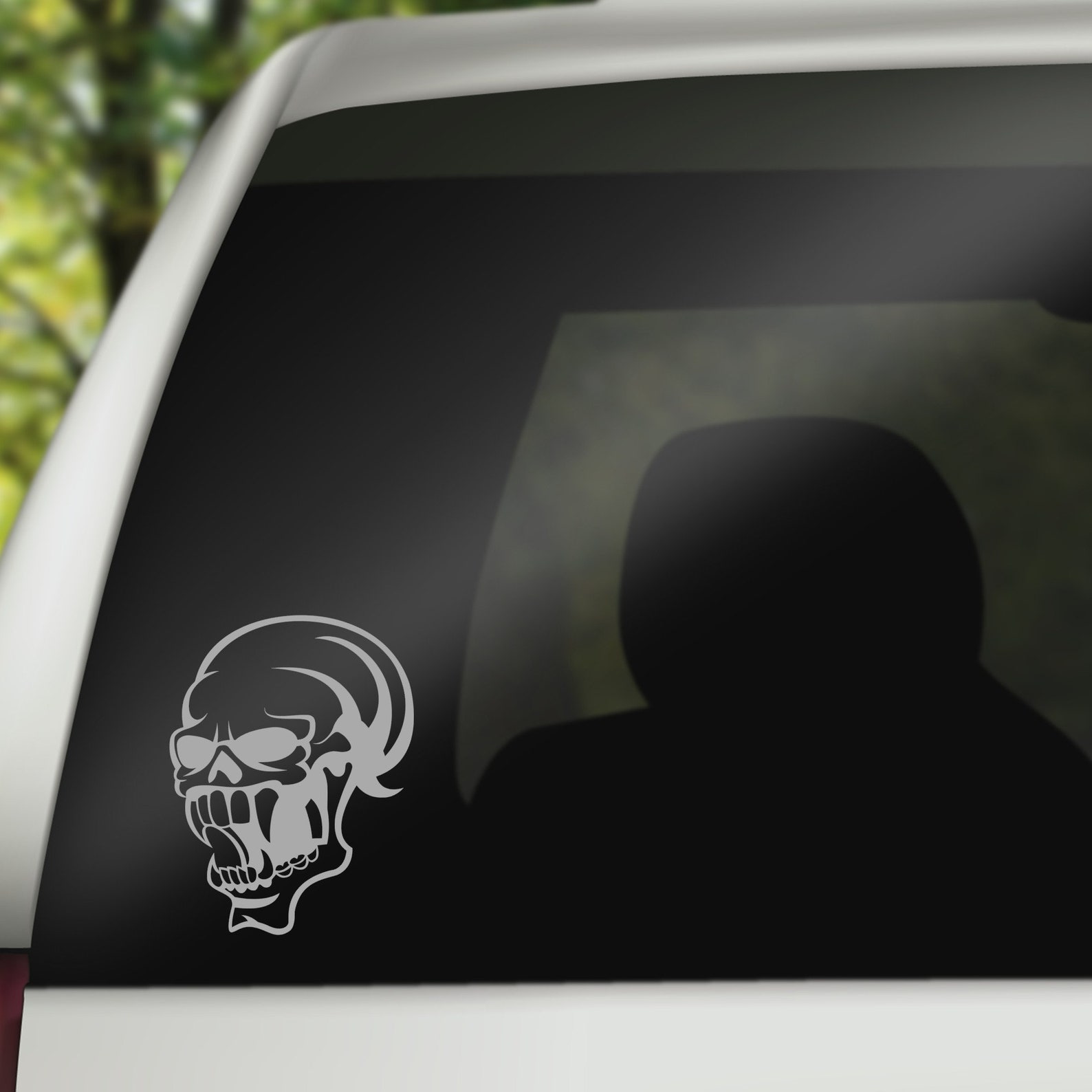 Skull Vinyl Decal Skull Design 2 Skull Decal Skull - Etsy