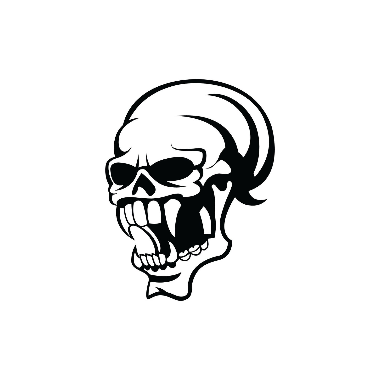 Skull Vinyl Decal Skull Design 2 Skull Decal Skull - Etsy