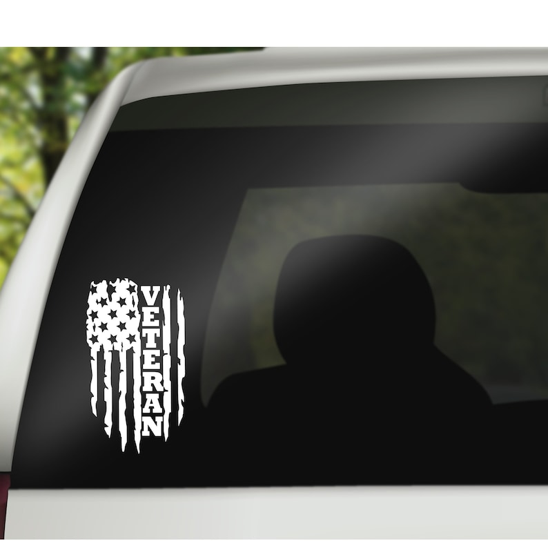 Veteran Vinyl Decal, Veteran Decal, Veteran Sticker, Veteran Car Window ...