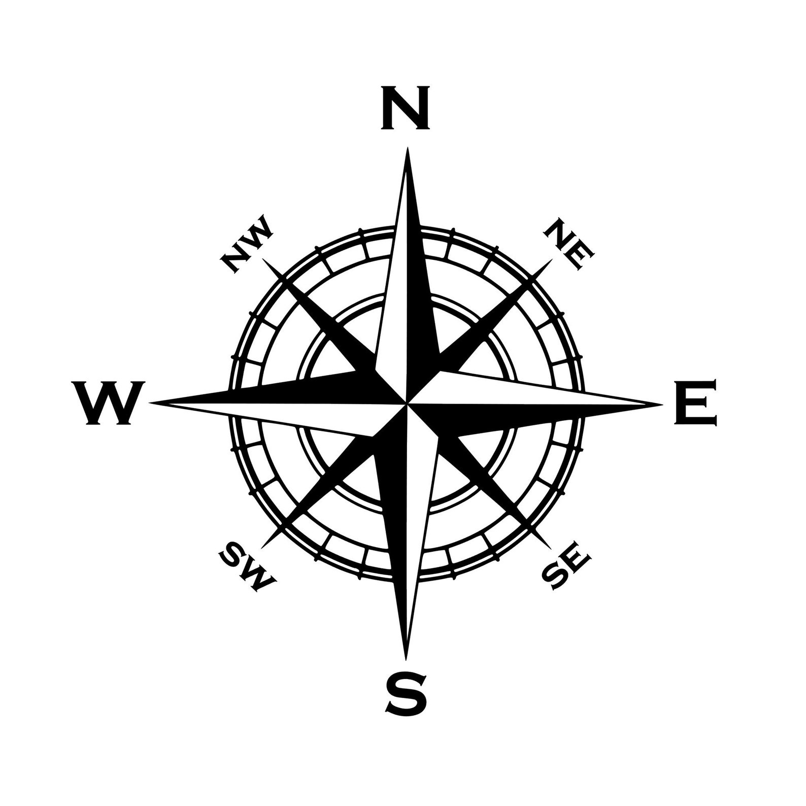 Nautical Compass Car Window Decal Compass Decal Nautical - Etsy