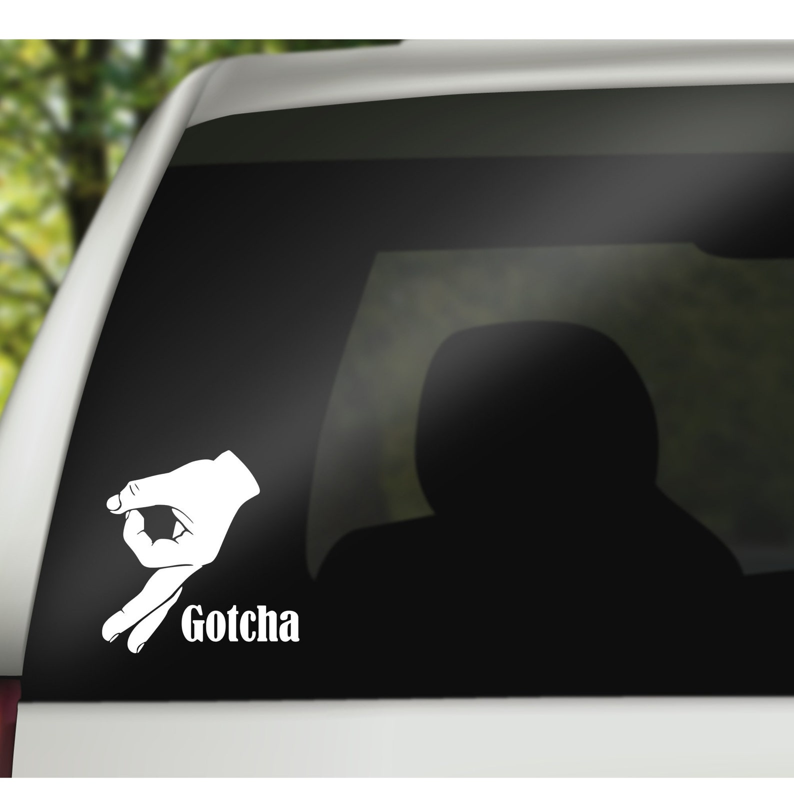 Gotcha Hand Circle Decal, Gotcha Hand Game Decal, Gotcha Sticker ...