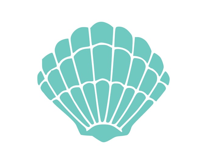 Sea Shell Vinyl Decal, Sea Shell, Sea Shell Decal, Sea Shell Sticker ...
