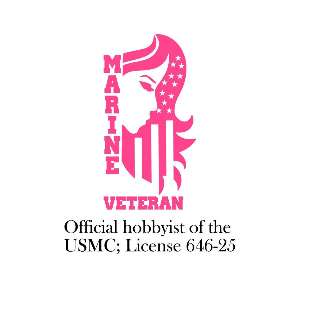 Woman Marine Veteran Vinyl Decal: USMC Military Sticker - Etsy