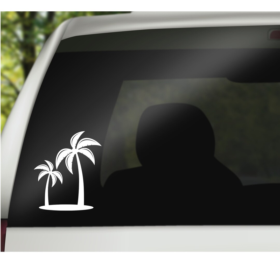 Palm Tree Decal, Beach Decal, Palm Tree Vinyl Decal, Palm Tree Car ...