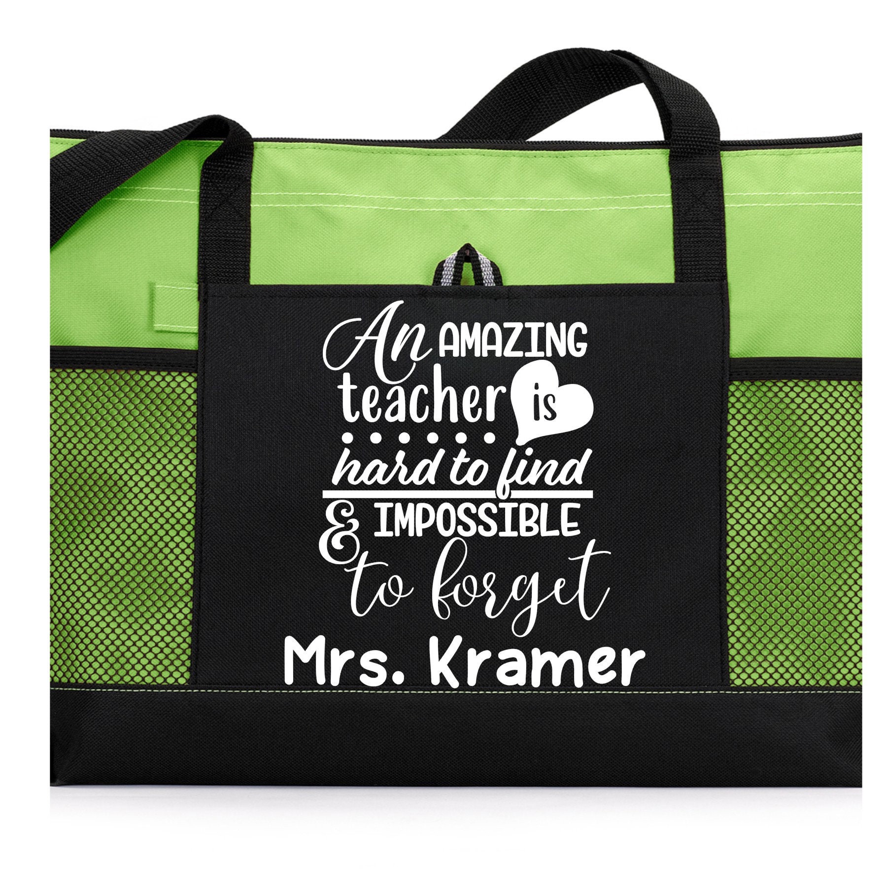 Personalized Teacher Tote, Teacher Appreciation Gift, Teacher Gift ...