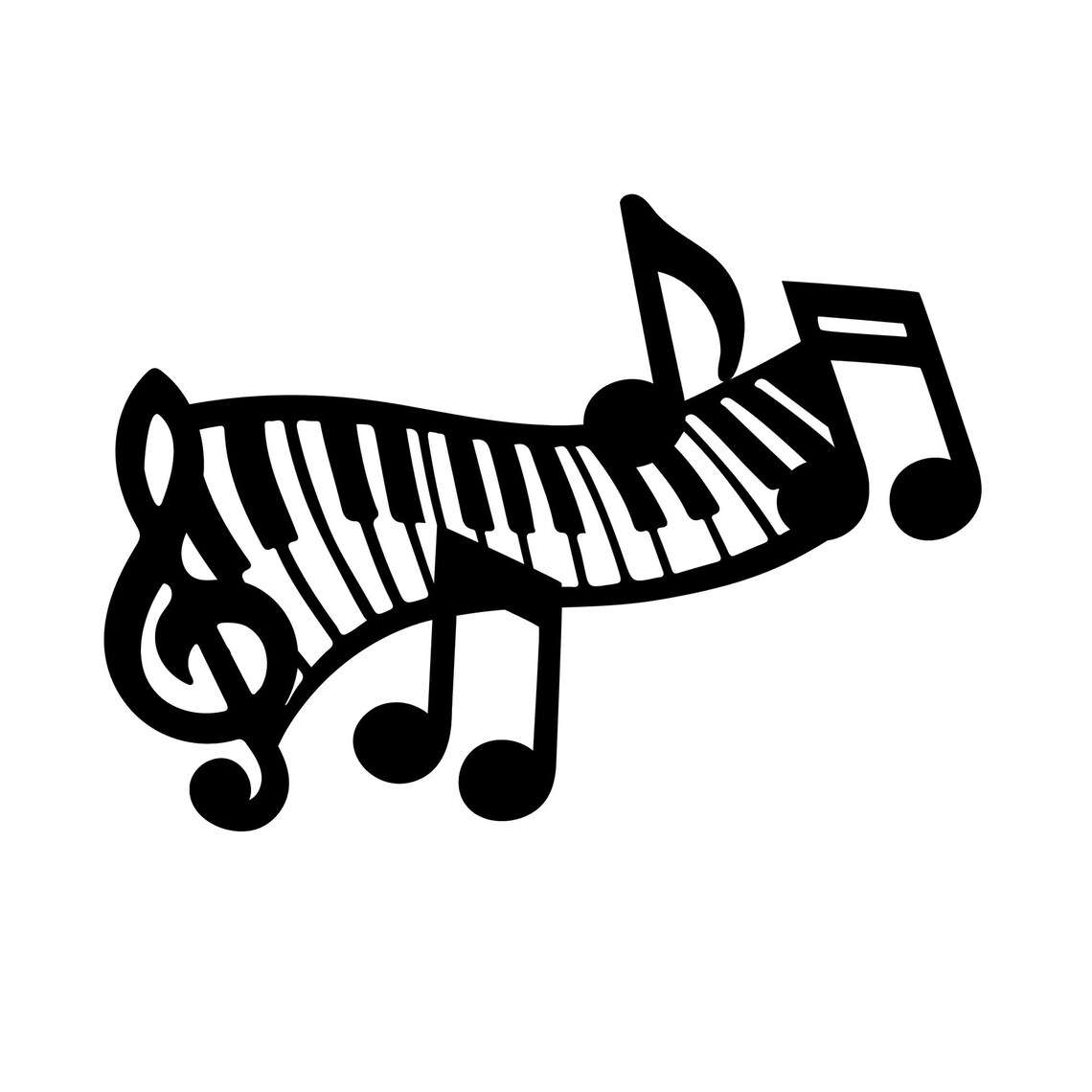 Piano Music Vinyl Decal Music Vinyl Decal Piano Car Window - Etsy