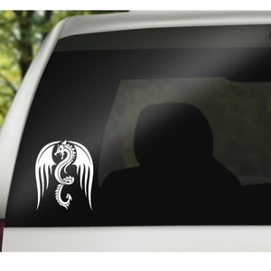 Dragon Vinyl Decal, Dragon Decal, Dragon Car Window Decal, Car Window ...