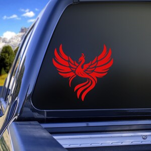 Phoenix Vinyl Decal, Phoenix Decal, Phoenix Sticker, Fantasy Decal ...