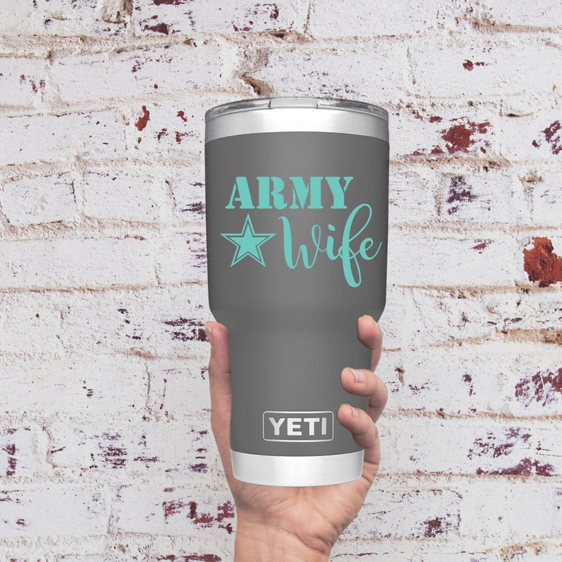 Army Wife Vinyl Decal Army Wife Sticker Army Wife Car Window | Etsy
