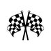 Racing Flag Vinyl Decal, Racing Flag, Flag Decal, Racing Flag Decal ...
