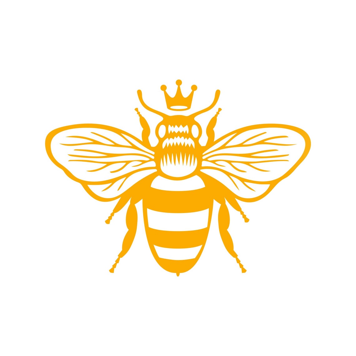 Queen Bee Vinyl Decal Queen Bee Decal Queen Bee Sticker Bee | Etsy