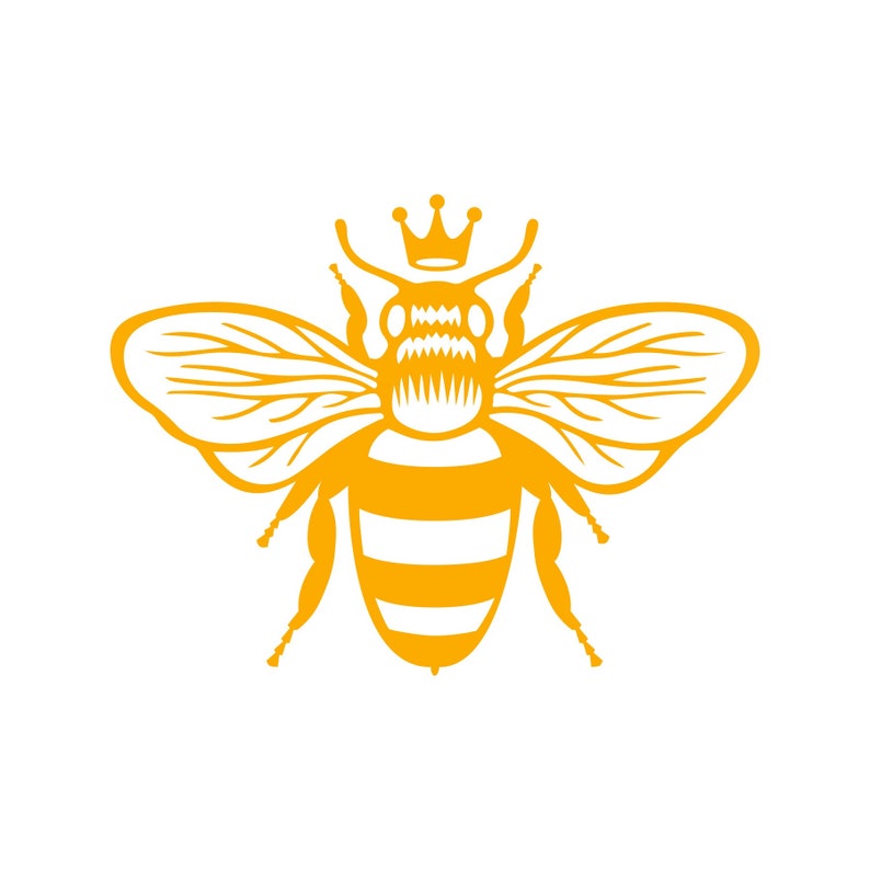 Queen Bee Vinyl Decal Queen Bee Decal Queen Bee Sticker Bee - Etsy