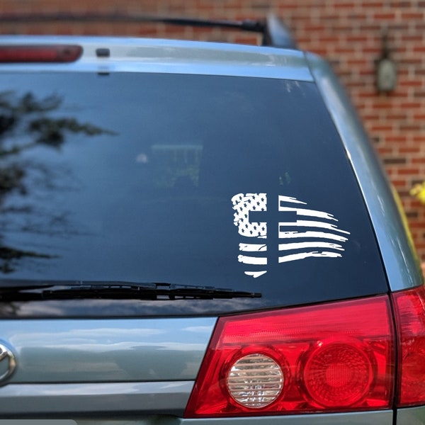 American Flag Decal - Etsy