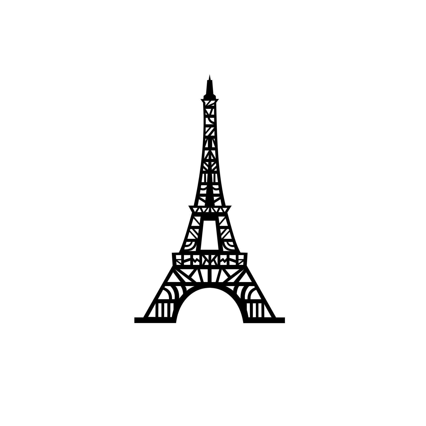 Eiffel Tower Vinyl Decal Eiffel Tower Paris Decal Paris - Etsy