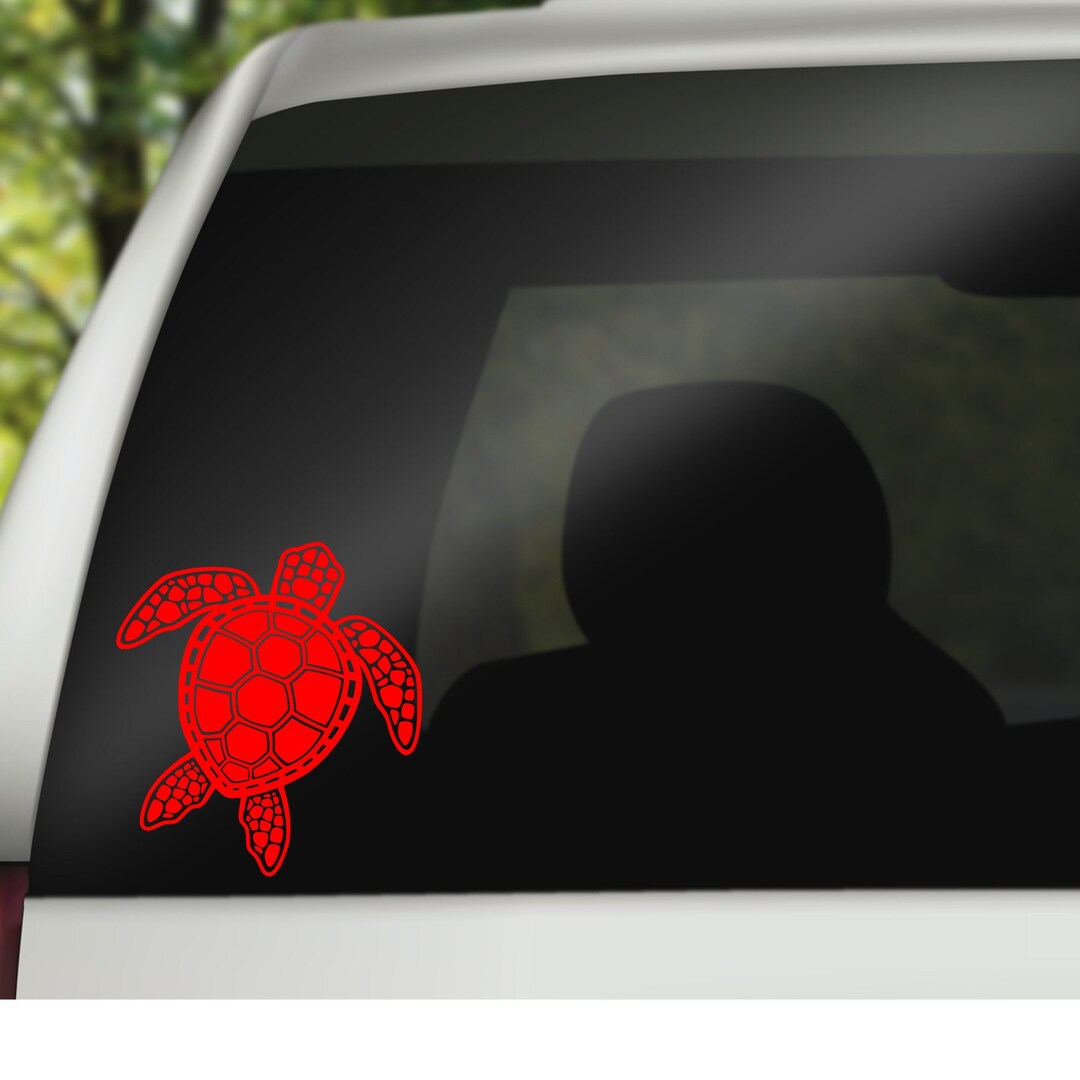 Sea Turtle Vinyl Decal, Sea Turtle Decal, Sea Turtle, Turtle Car Decal ...