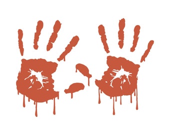 Hand Print Decal | Etsy