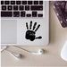 Handprint Vinyl Decal, Handprint Sticker, Handprint Car Window Decal ...