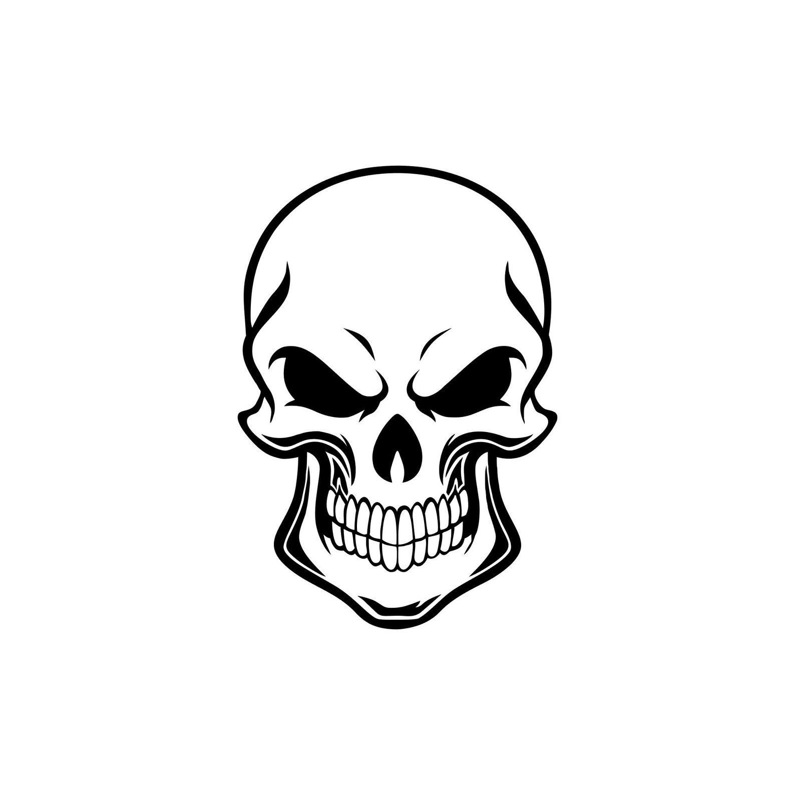 Skull Vinyl Decal Skull Design 3 Skull Decal Skull | Etsy