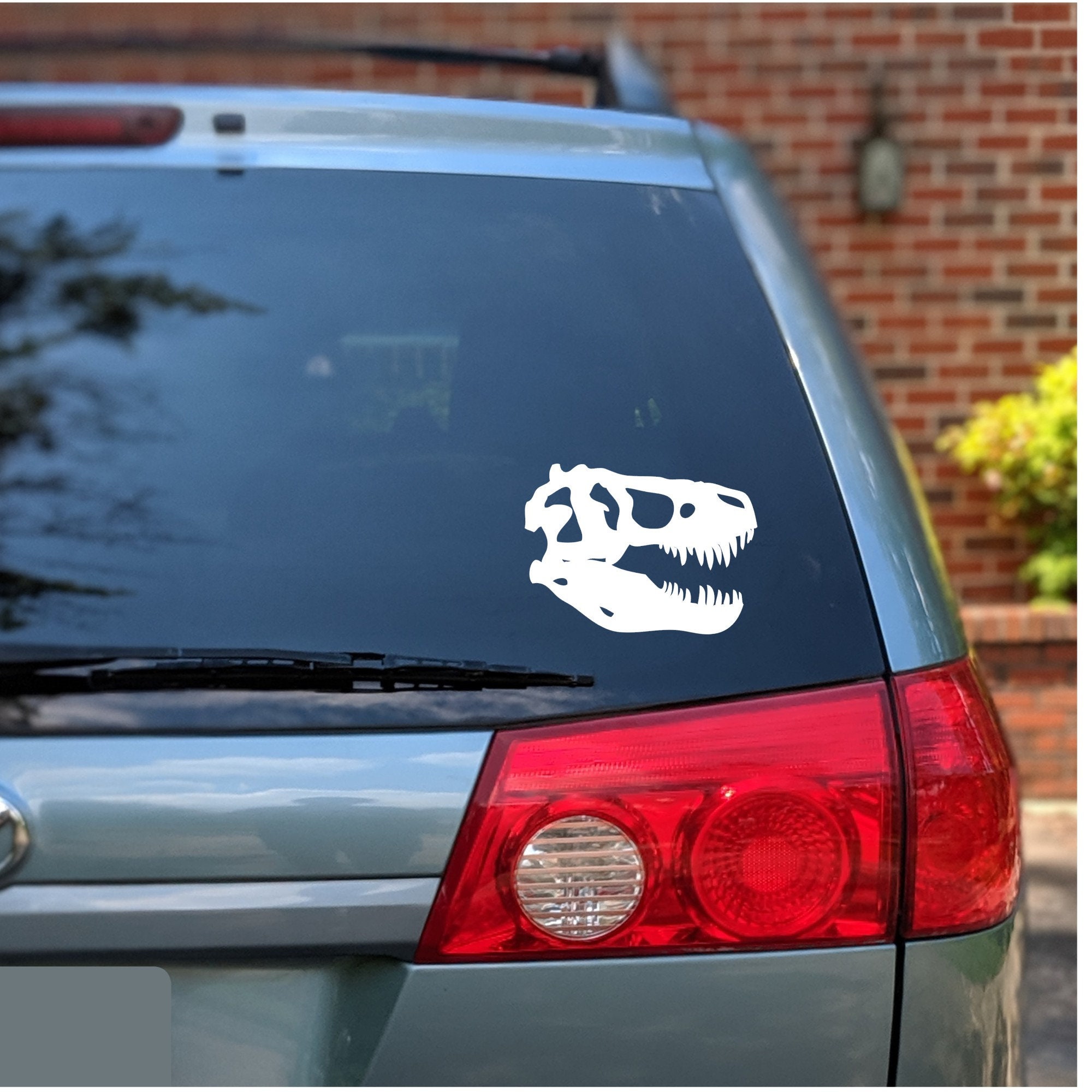 Dinosaur Skull Decal, T Rex Skull Vinyl Decal, T Rex Skull, Dinosaur ...