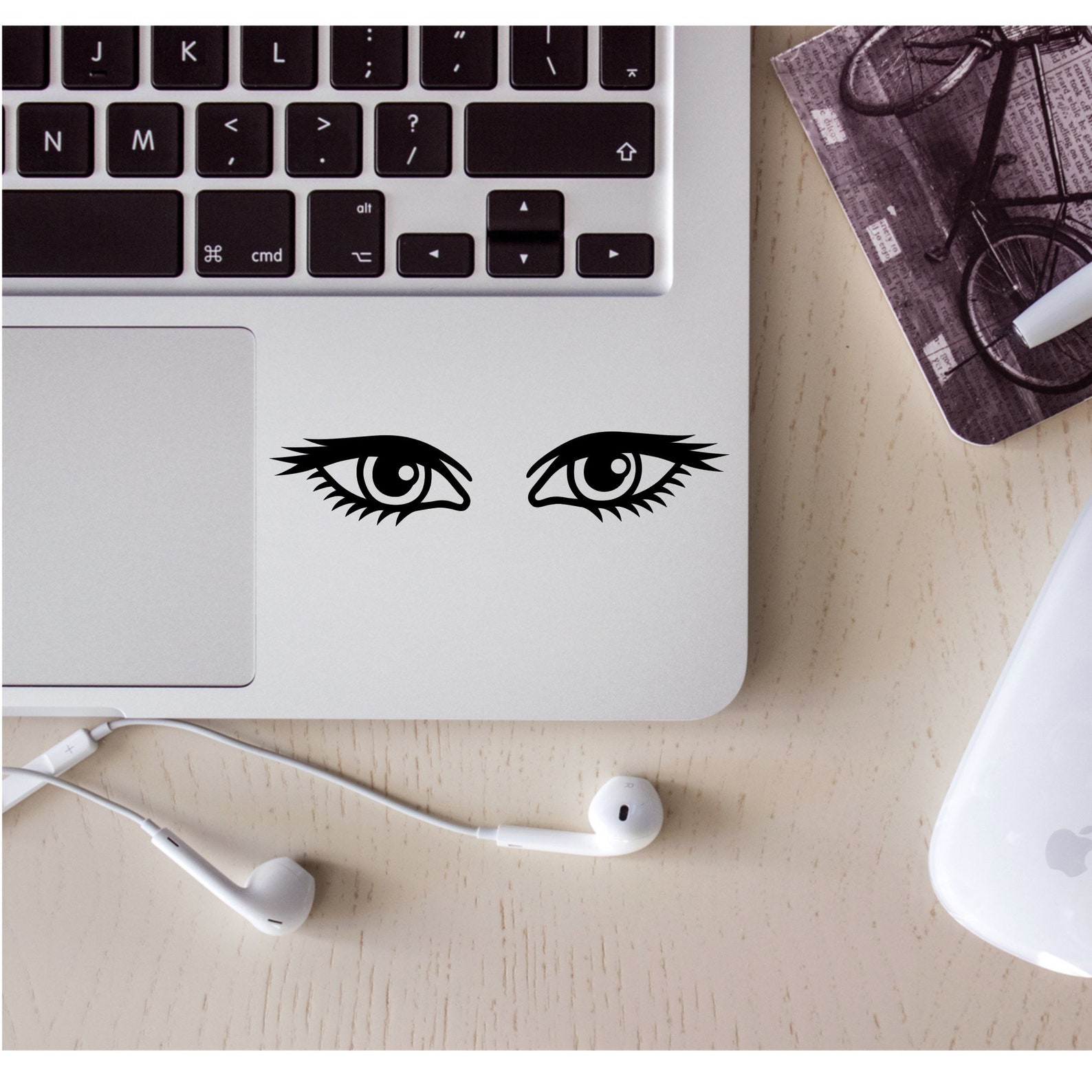 Eyes Decal Eyes and Lashes Vinyl Car Decal Eyes Vinyl Decal - Etsy