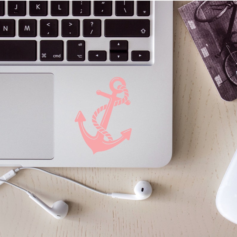 Anchor With Rope Decal Anchor With Rope Sticker Nautical - Etsy