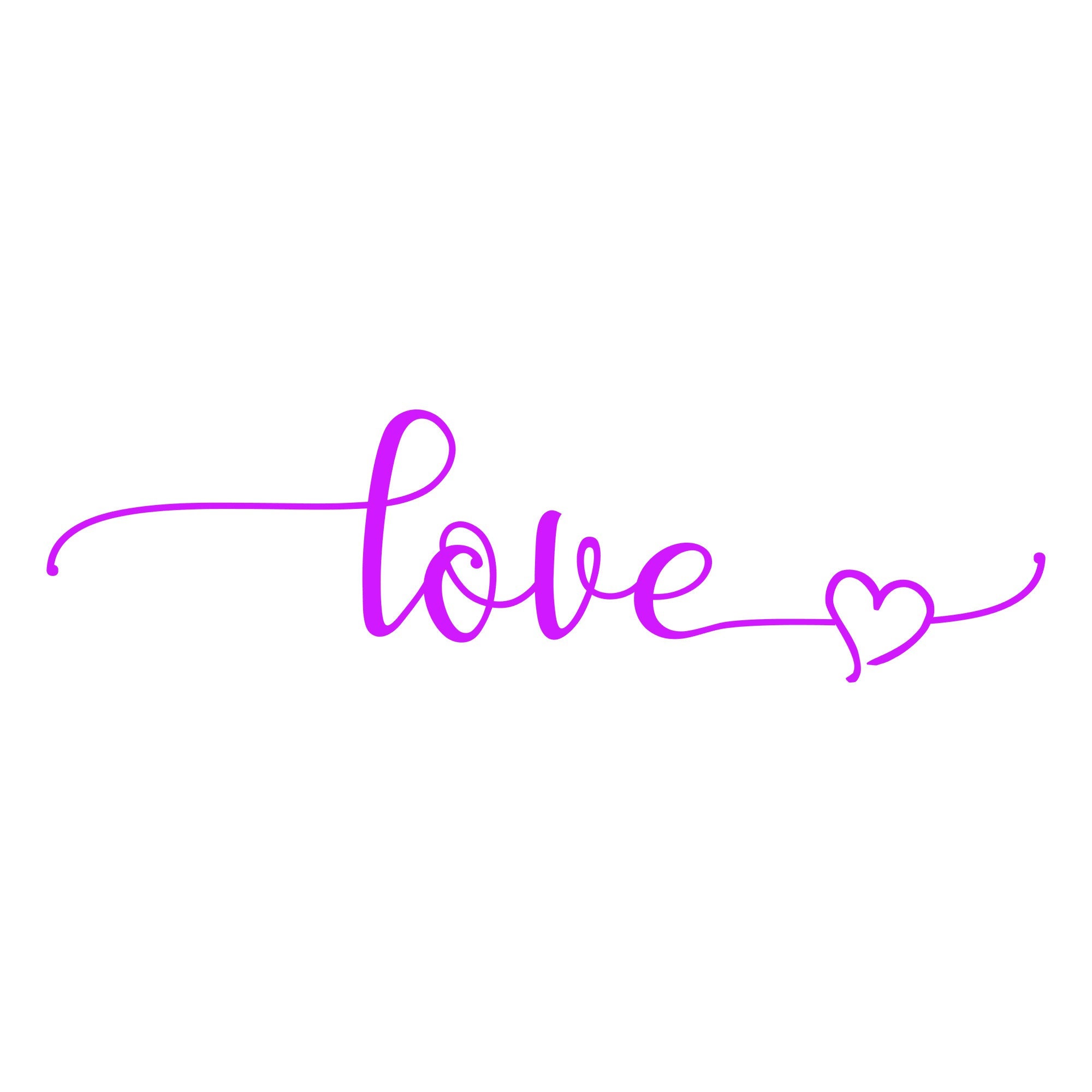 Love and Heart Vinyl Decal, Love Decal, Heart Vinyl Decal, Love Car ...