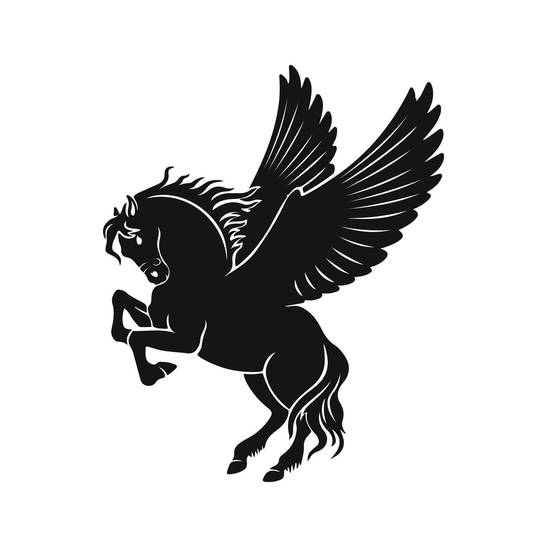 Pegasus Vinyl Decal, Pegasus Decal, Flying Horse Decal, Pegasus Car ...