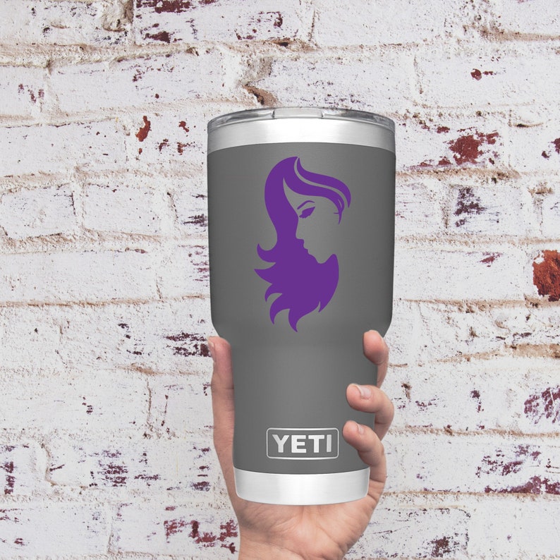 Woman Profile Vinyl Decal Woman's Face Decal Woman's - Etsy