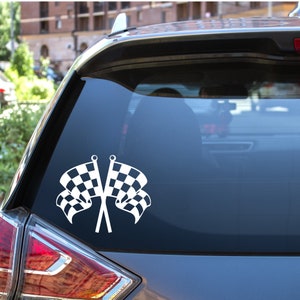 Racing Flag Vinyl Decal, Racing Flag, Flag Decal, Racing Flag Decal ...