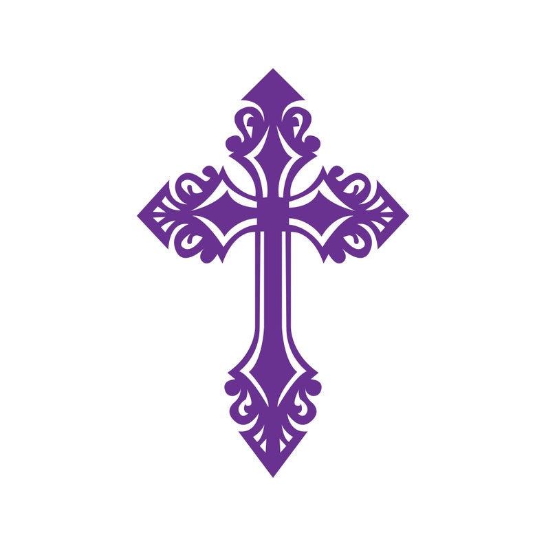 Cross Vinyl Decal Cross decal Cross car window decal Cross | Etsy